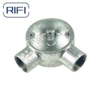 China BS4568 / BS31 One Way 3 / 4 Conduit Junction Box Terminal Round for sale