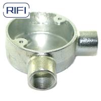 China BS4568 / BS31 One Way 3 / 4 Conduit Junction Box Terminal Round for sale