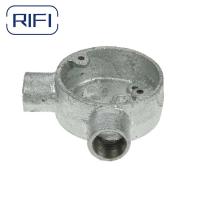 China BS4568 Circular Junction Box 3 Way Electrical Conduit Fittings for sale