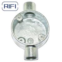 China Malleable BS31/4568 Three Way Circular Junction Box 25mm Electrical Round Box for sale
