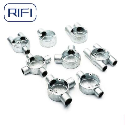 China Hot Dipped Galvanized Circular Junction Box OEM Electrical Conduit Box for sale