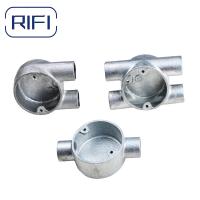 China Conduit 20mm Terminal Box 1 Way Malleable Iron Hot Dip Galvanized Finish for sale