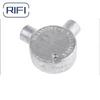 China Conduit 20mm Terminal Box 1 Way Malleable Iron Hot Dip Galvanized Finish for sale