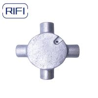 China Electrical Conduit Circular Junction Box Malleable Iron 20mm 25mm for sale