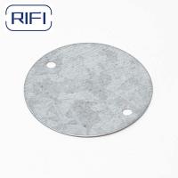 China Galvanized Finish Round Metal Electrical Box Cover For BS4568 Junction Boxes for sale