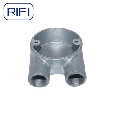 China BS EN61386 Branch U Way 25mm Junction Box Malleable Iron Pvc Conduit Box for sale
