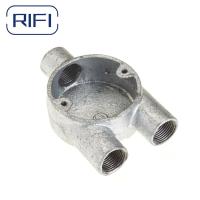 China BS EN61386 Branch U Way 25mm Junction Box Malleable Iron Pvc Conduit Box for sale