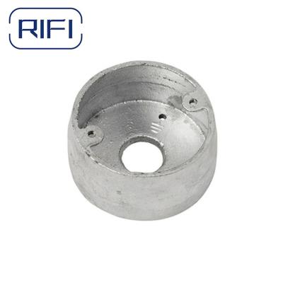China 1 Hole 20mm Knockout Circular Junction Box Conduit Loop In Box for sale