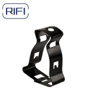 China Black 20mm Conduit Clips 1/2 Conduit Fittings Abrazadera Metal Negra Eclipsable for sale