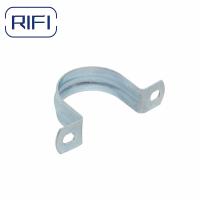 China Black 20mm Conduit Clips 1/2 Conduit Fittings Abrazadera Metal Negra Eclipsable for sale