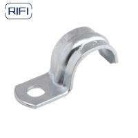 China Customize Galvanised Saddle Clamp 3 / 4 Inch EMT One Hole Strap for sale