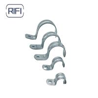 China Customize Galvanised Saddle Clamp 3 / 4 Inch EMT One Hole Strap for sale