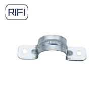 China Hot DIP Galvanized EMT  2 Hole Conduit Strap Electrical Electro Galvanized for sale