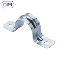 China Hot DIP Galvanized EMT  2 Hole Conduit Strap Electrical Electro Galvanized for sale