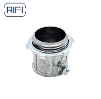 China Electrical EMT Conduit Fittings Connectors Zinc Die Cast Silver Color for sale