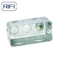 China Electrical 4x2 Junction Box 2x4 Inch Steel Electrical Utility Box Handy Box for sale