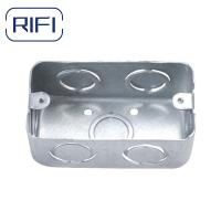 China Electrical 4x2 Junction Box 2x4 Inch Steel Electrical Utility Box Handy Box for sale