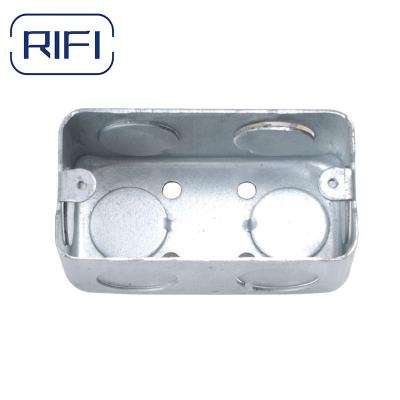 China OEM Rectagualr Registro Caja Steel Box Electrical Conduit Fittings & EMT Conduit Box for sale