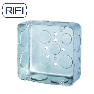 China 2 Gang 5x5 Electrical Conduit Boxes EMT Conduit Box With 1/2 And 3/4 Ko. for sale