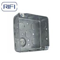 China UL Standard Electrical Conduit Square Junction Box Galvanized Outlet Box Conduit Metal Box for sale