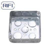 China OEM 5x5 Electrical Conduit Boxes Square 2 Gang Metal Electrical Box for sale