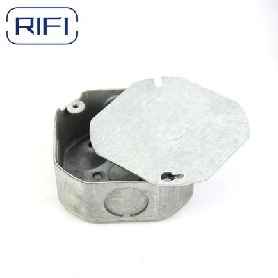 China 4x4 Inch Galvanized Steel Junction Box Electrical Standard Thickness 1.5mm for sale