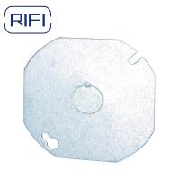 China Galvanized Metal Box Octagonal Conduit Box Cover Blank Cover with Knockouts for sale