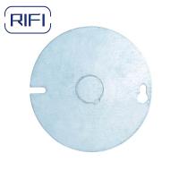 China Galvanized Metal Box Octagonal Conduit Box Cover Blank Cover with Knockouts for sale