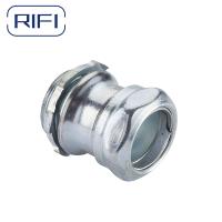 China Galvanised Metal IMC Conduit Fittings Electrical Connector Compression Type for sale