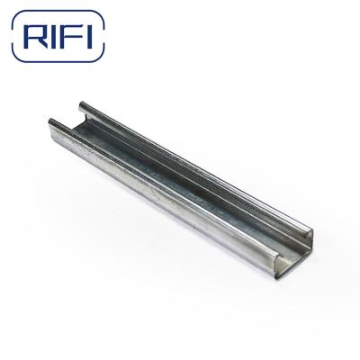 China 41x41 Unistrut Plain Channel Pre Galvanized 12 Gauge Strut Channel for sale