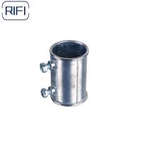 China Steel Electrical EMT Conduit Fittings 1 / 2 Inch Set Screw Coupling for sale