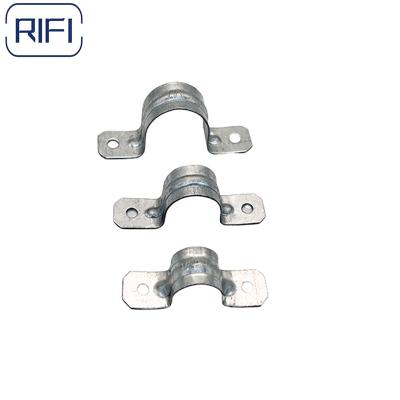 China Two Hole EMT Conduit Straps 1 / 2 Inch For Electrical Metallic Tubing for sale