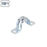 China Two Hole EMT Conduit Straps 1 / 2 Inch For Electrical Metallic Tubing for sale