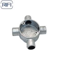 China 4 Way Electrical Box Fittings BS4568 / BS31 GI Conduit Fittings for sale