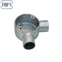 China 4 Way Electrical Box Fittings BS4568 / BS31 GI Conduit Fittings for sale