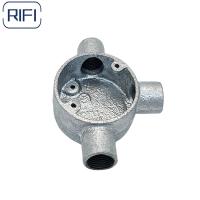 China BS4568 Circular Junction Box 3 Way Electrical Conduit Fittings for sale