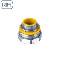 China Zinc Liquid Tight Flexible Conduit Straight Connector Bond To Boxes And Enclosures for sale