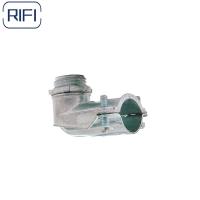 China 2 Inch Industrial Conduit Fittings Zinc Squeeze 90 Degree Connector for sale