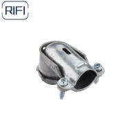 China 2 Inch Industrial Conduit Fittings Zinc Squeeze 90 Degree Connector for sale