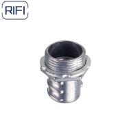 China Flexible Metal 1 Inch Conduit Fittings Zinc Screw In Connector for sale