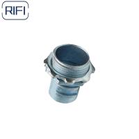 China Flexible Metal 1 Inch Conduit Fittings Zinc Screw In Connector for sale