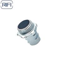 China Flexible Metal 1 Inch Conduit Fittings Zinc Screw In Connector for sale