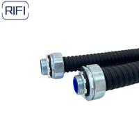 China Black Flexible Conduit And Fittings 4 Inch PVC Gasket Straight Connector for sale