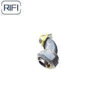 China OEM Flexible Conduit And Fittings Flexible Metal Conduit Connectors 90 Degree for sale