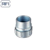 China Zinc Flexible Conduit Adaptor DKJ Flex To Steel Pipe Adaptor 3/8