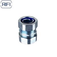 China Zinc Flexible Conduit Adaptor DKJ Flex To Steel Pipe Adaptor 3/8