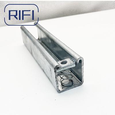 China Galvanized HDG Slotted Strut Channel 41*41*2mm 10ft C Channel for sale