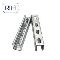 China 1 5 8 Unistrut Metal Strut Channel Hot Dip Galvanized C Channel Heavy Duty for sale