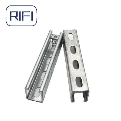 China 1 5 8 Unistrut Metal Strut Channel Hot Dip Galvanized C Channel Heavy Duty for sale