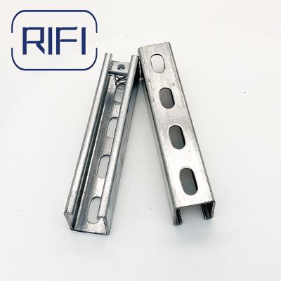 China 41mm GI Pre Galvnaized  Strut Channel And Fittings Thickness 14 Gauge for sale
